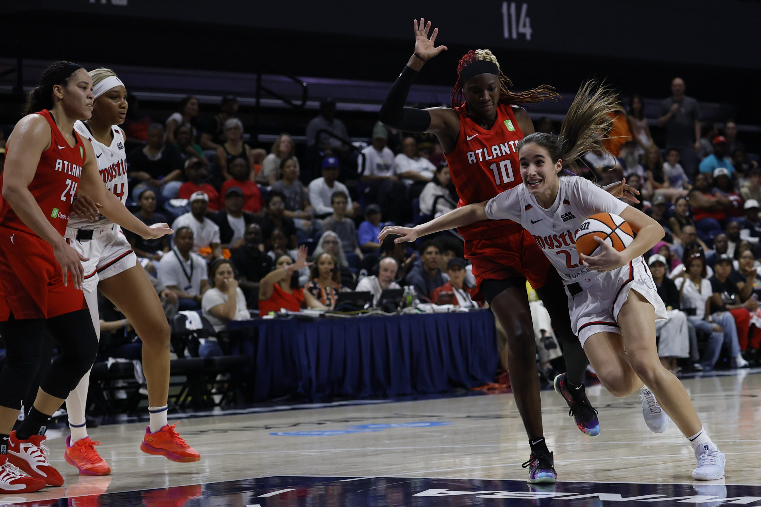 Sonia Citron, Kiki Iriafen have all the rookie moves in Mystics' win ...